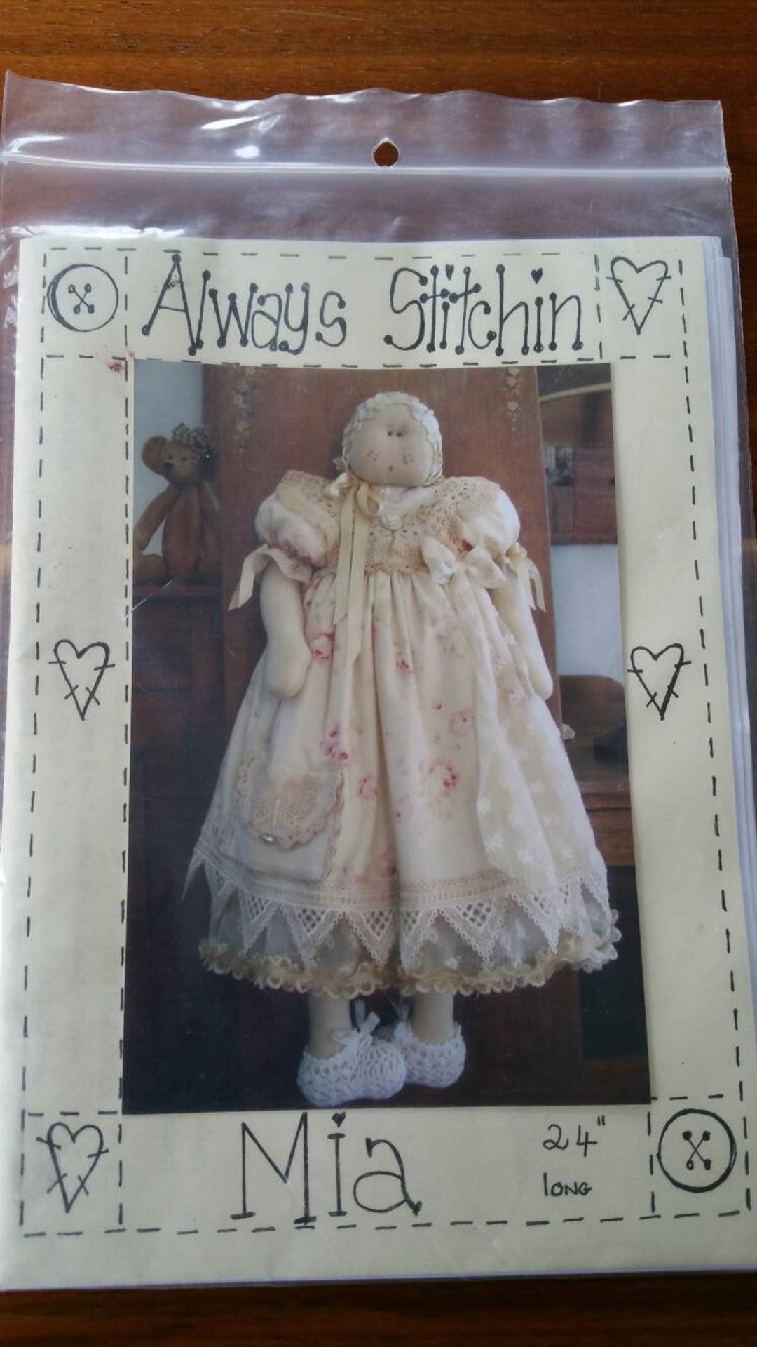 Always Stitchin Design by Debbie Magee Mia Doll Pattern - Etsy