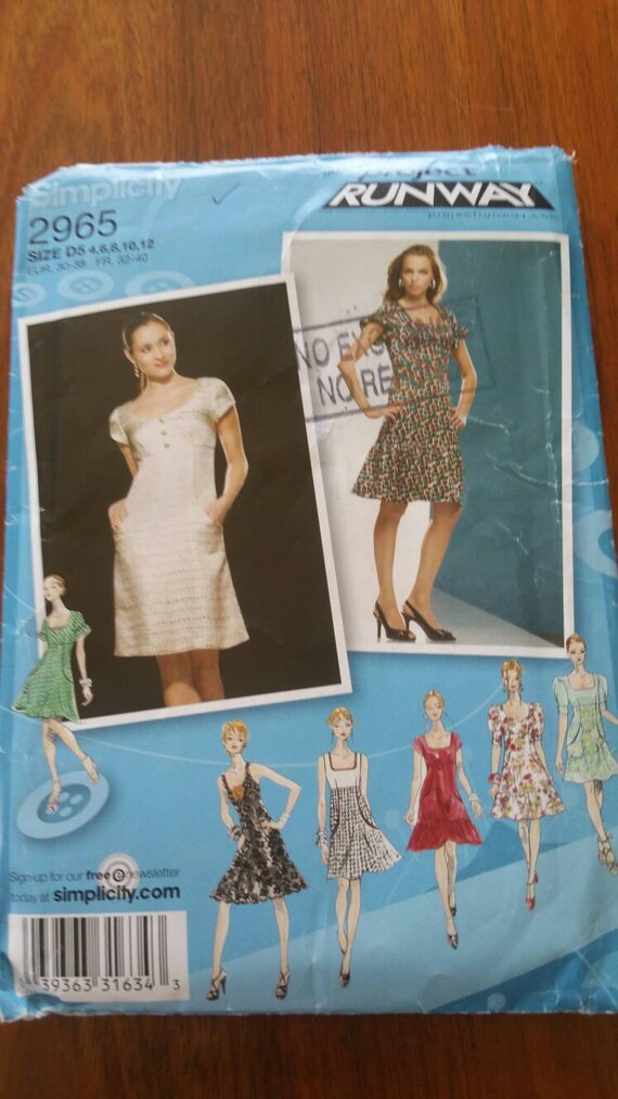 Simplicity Inspired by Project Runway 2965 Misses' | Etsy