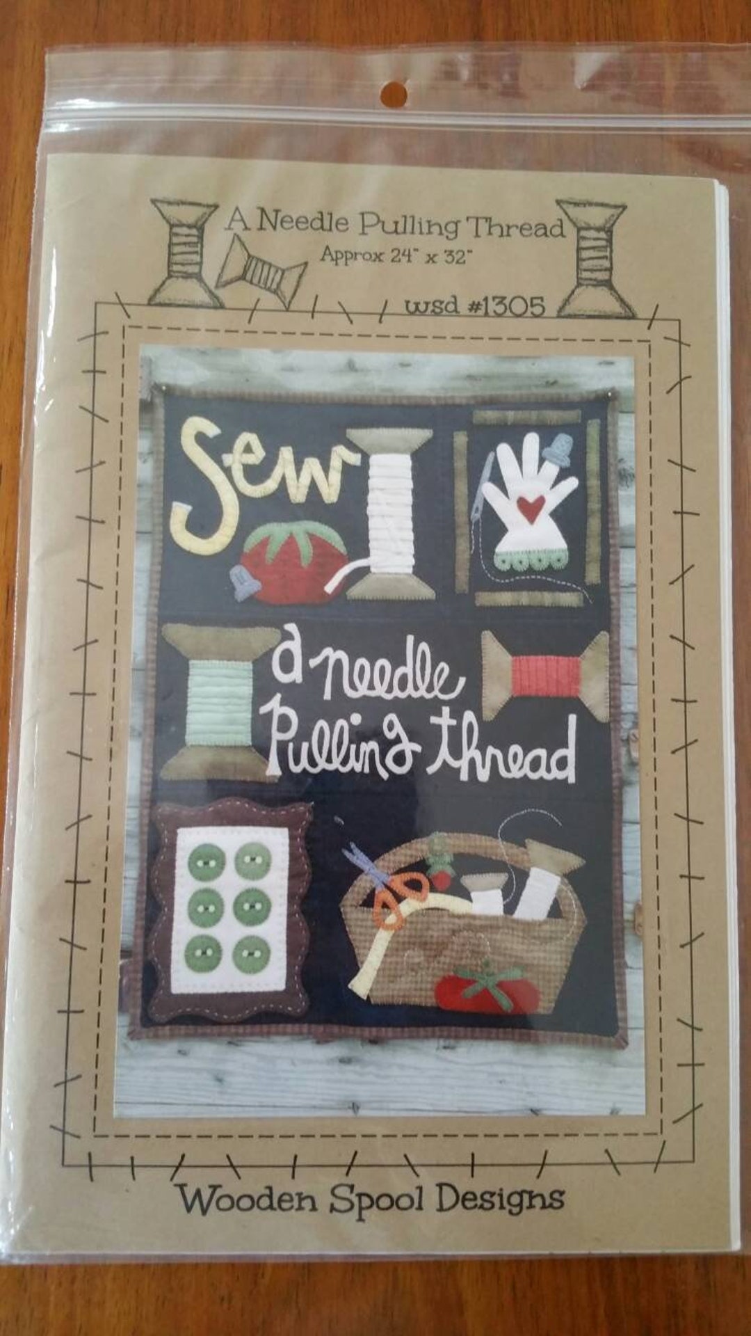 Wooden Spool Designs - Deborah Busby Design - #1305 - A Needle Pulling ...