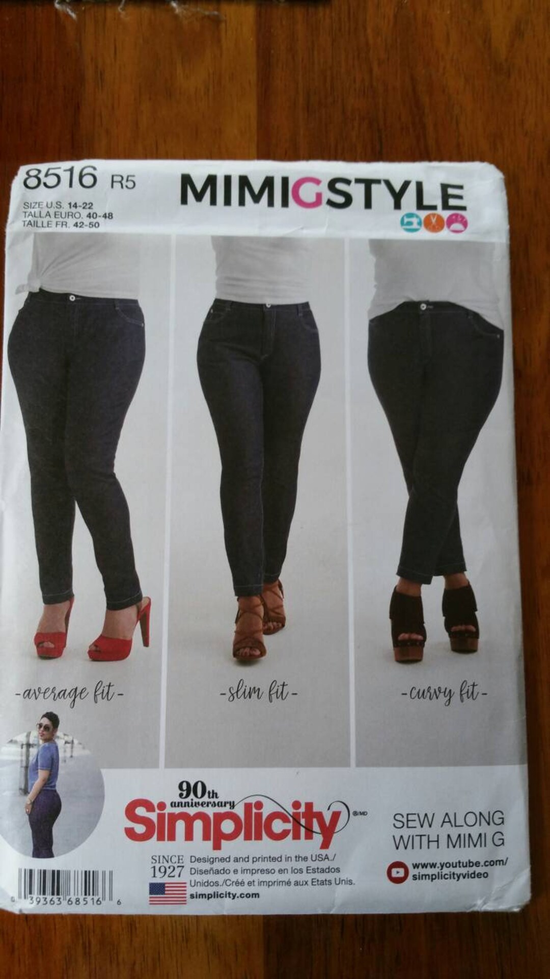 Simplicity - Mimi G Style - #8516 - Misses' Jeans - Size 14, 16, 18, 20 ...