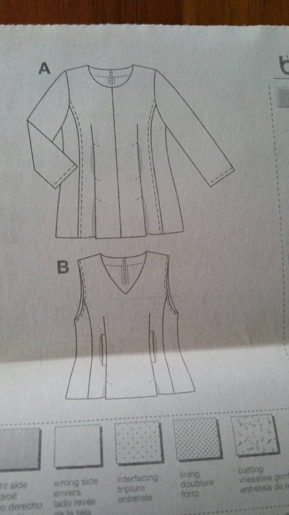 Burda Uncut Top Pattern 7506 Sizes 18-20-22-24-26-28-30-32-34 Patterns ...