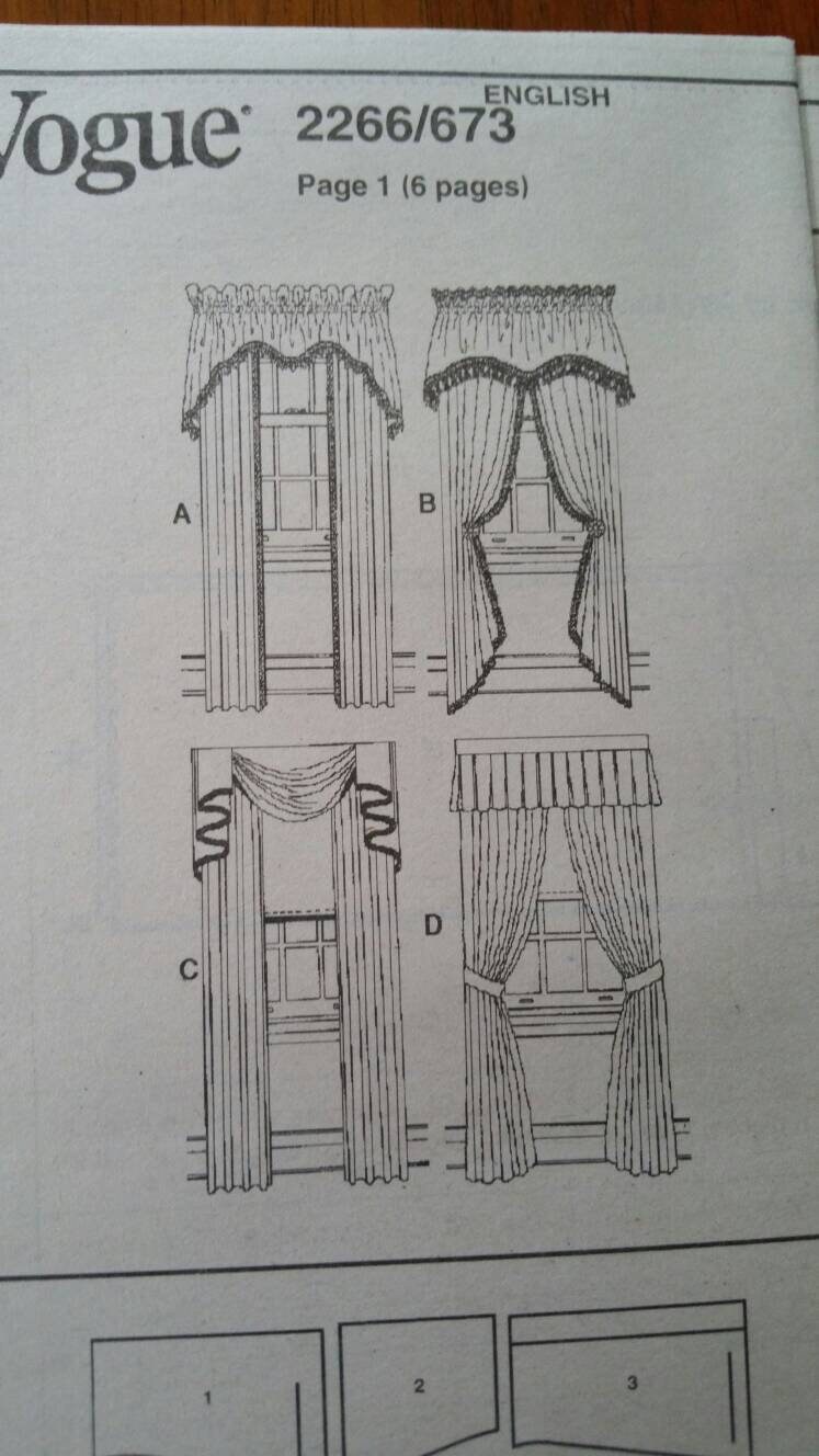 Vogue Patterns Window Treatment