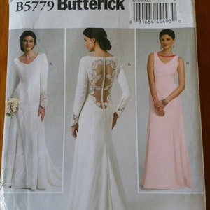 Butterick - #B5779 - Misses' Lined Wedding Dresses - Size 4, 6, 8, 10 ...