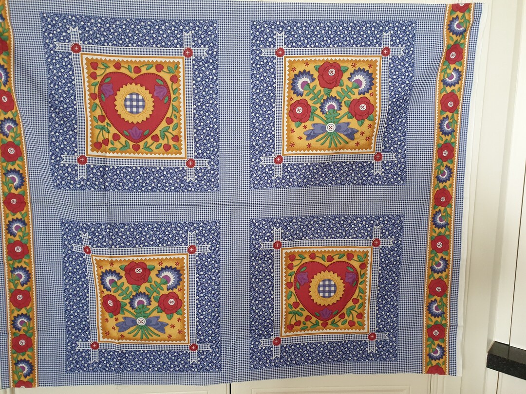 Holly Holderman for V.I.P Fabrics - Hearts and Flowers - Fabric Piece ...