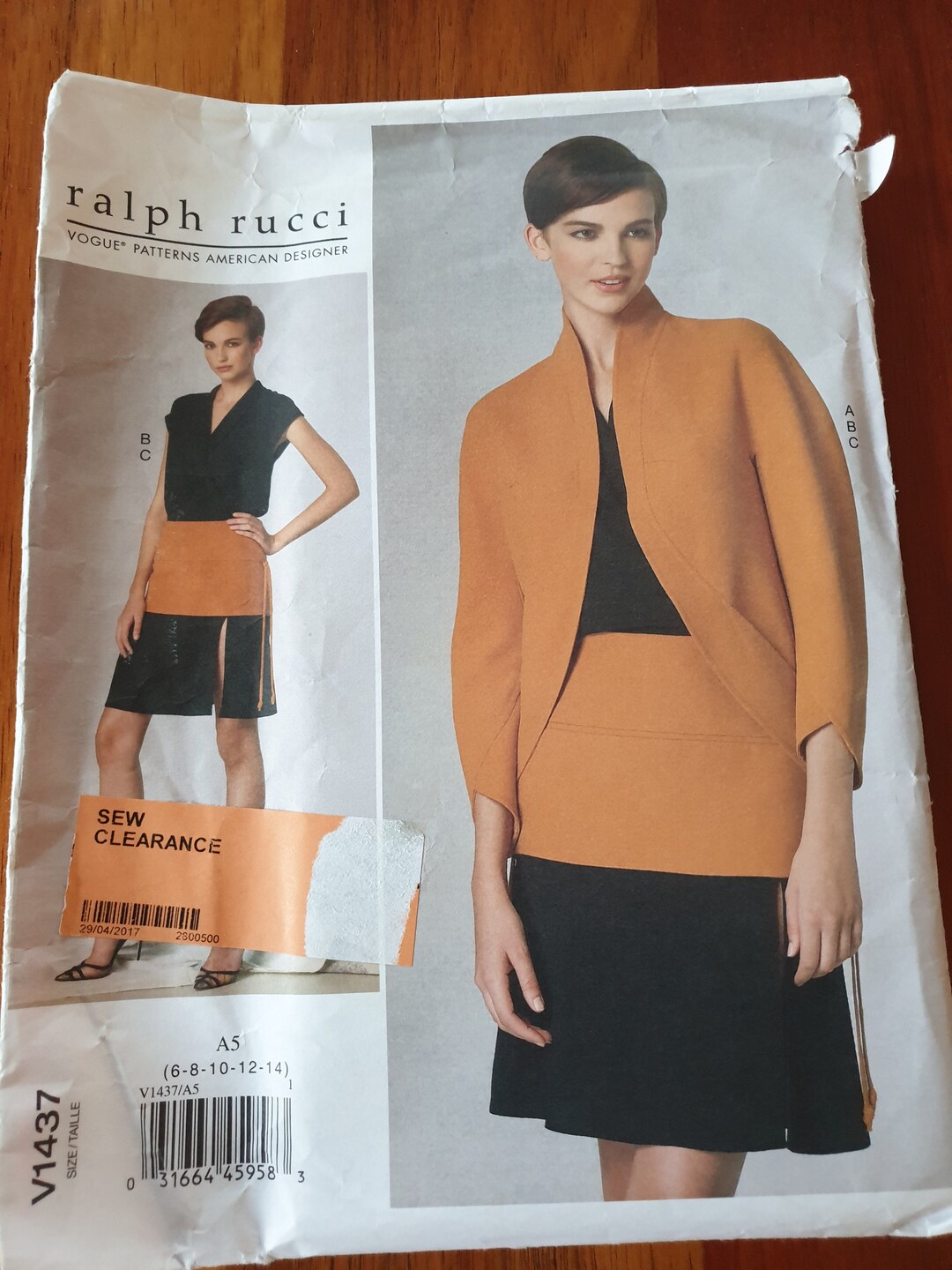Vogue - American Designer - Ralph Rucci - #V1437 - Misses' Jacket, Top ...