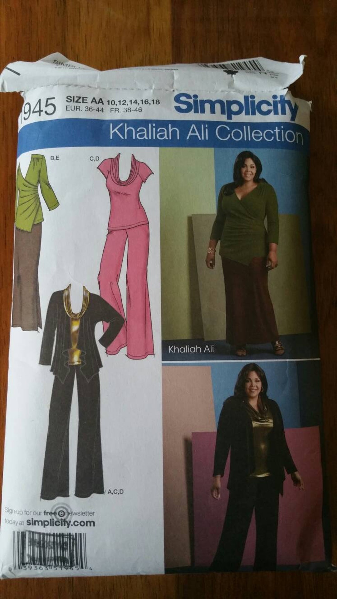 Simplicity - Khaliah Ali Collection - #1945 - Misses' Pants, Skirt and ...
