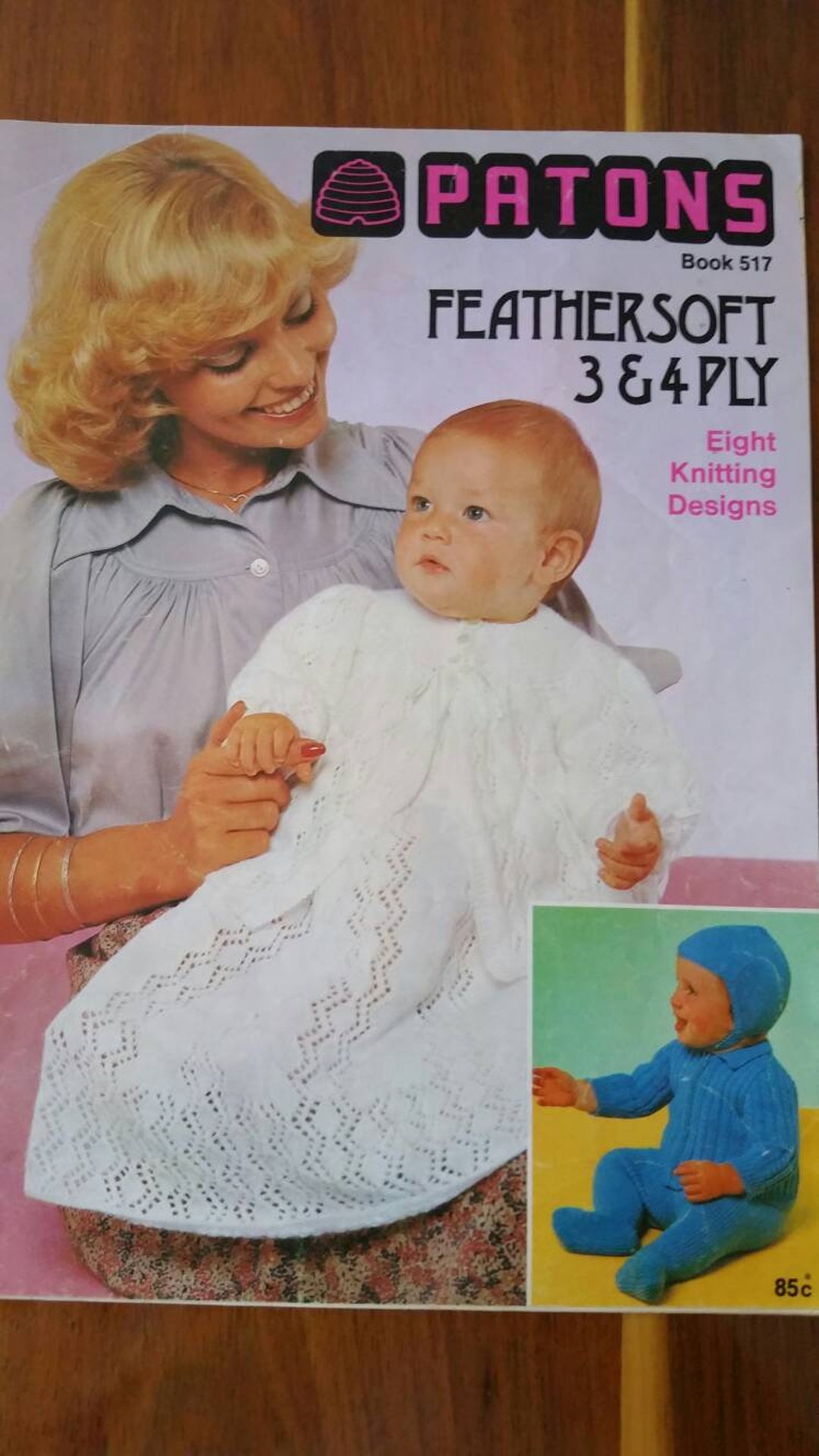 Patons - #517 - Baby Knitting Book - 8 Designs in 3 and 4 Ply - Size ...