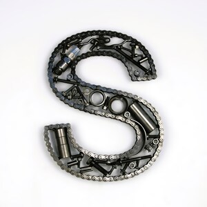 Car Part Letter S - Custom Bachelor Pad Decor, Unique Bedroom Wall Art ...