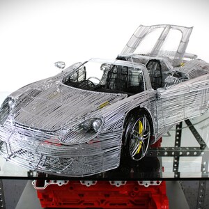 Handcrafted Porsche Carrera GT Wire Car Model - Showroom Collectible ...