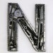 Car Part Letter N Personalized Gift for Dad, Industrial Decor, Metal ...