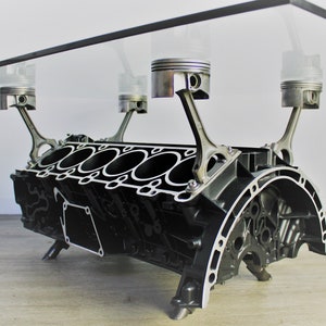 Mercedes V12 Engine Block Coffee Table - Unique Mercedes Benz Decor ...