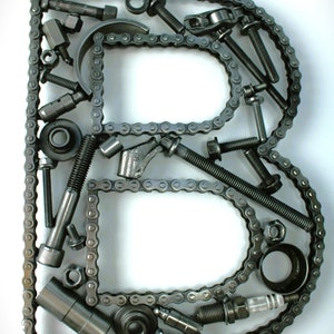 Car Part Letter B - Custom Handcrafted Letter Sign, Unique Automotive ...