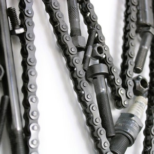 Car Part Letter M - Wall Sculpture Art, Automotive Decor, Custom Metal ...