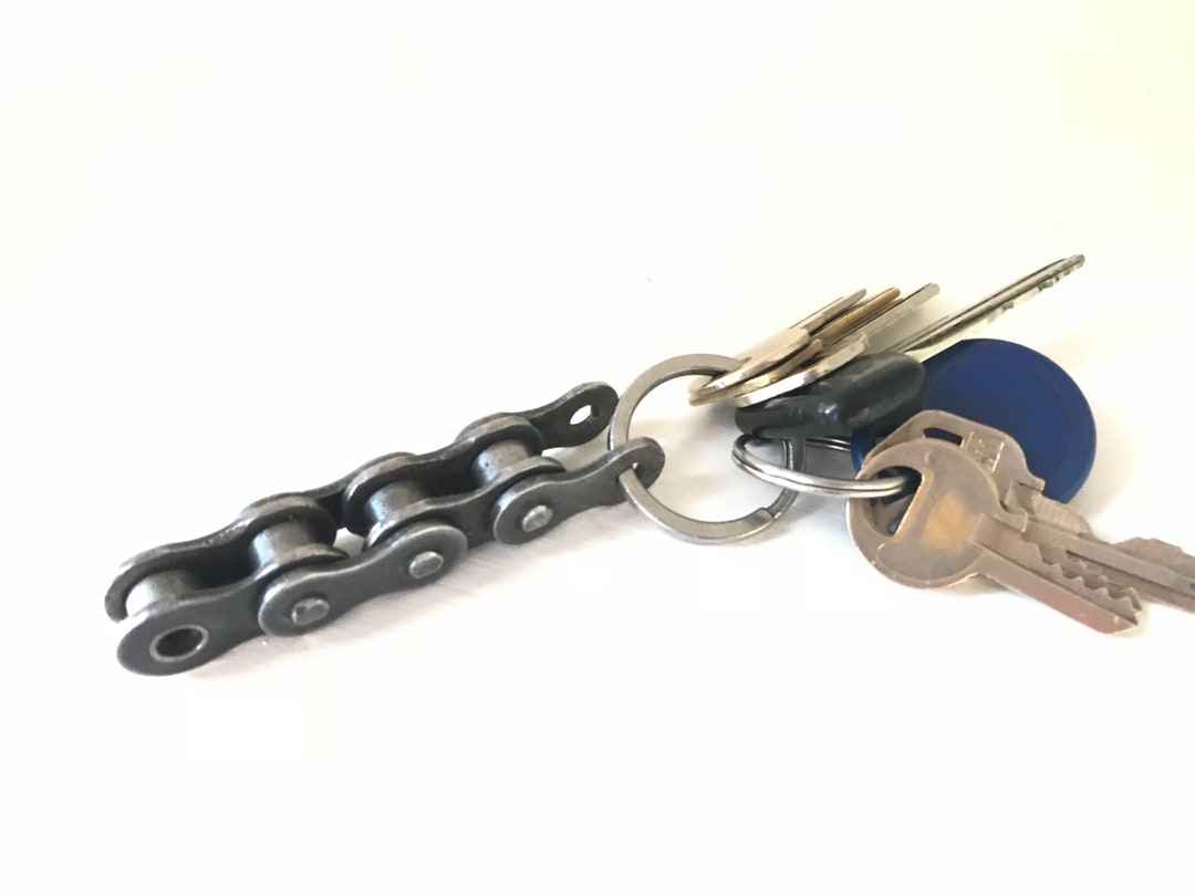 Motorcycle Chain Keychain: Handmade Automotive Gift - Etsy