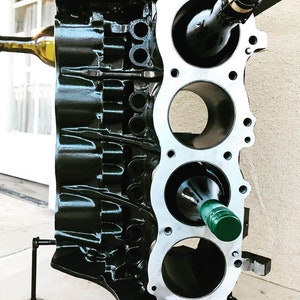 Engine Block Wine Rack - Handcrafted Wine Storage, Automotive Furniture ...