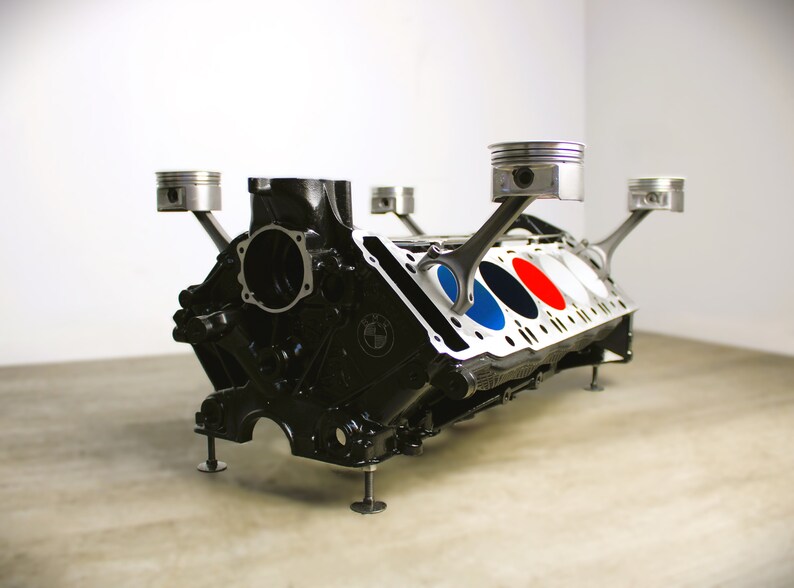BMW M Series V10 Engine Block Coffee Table - Handmade Man Cave ...