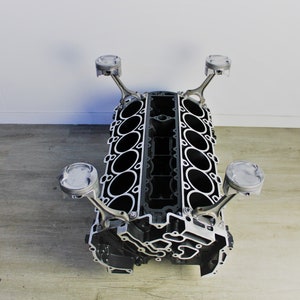 Mercedes V12 Engine Block Coffee Table - Unique Mercedes Benz Decor ...