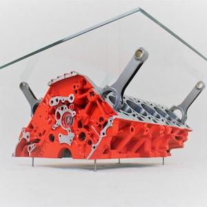 Engine Block Coffee Table - Customizable Automotive Decor, Handcrafted ...