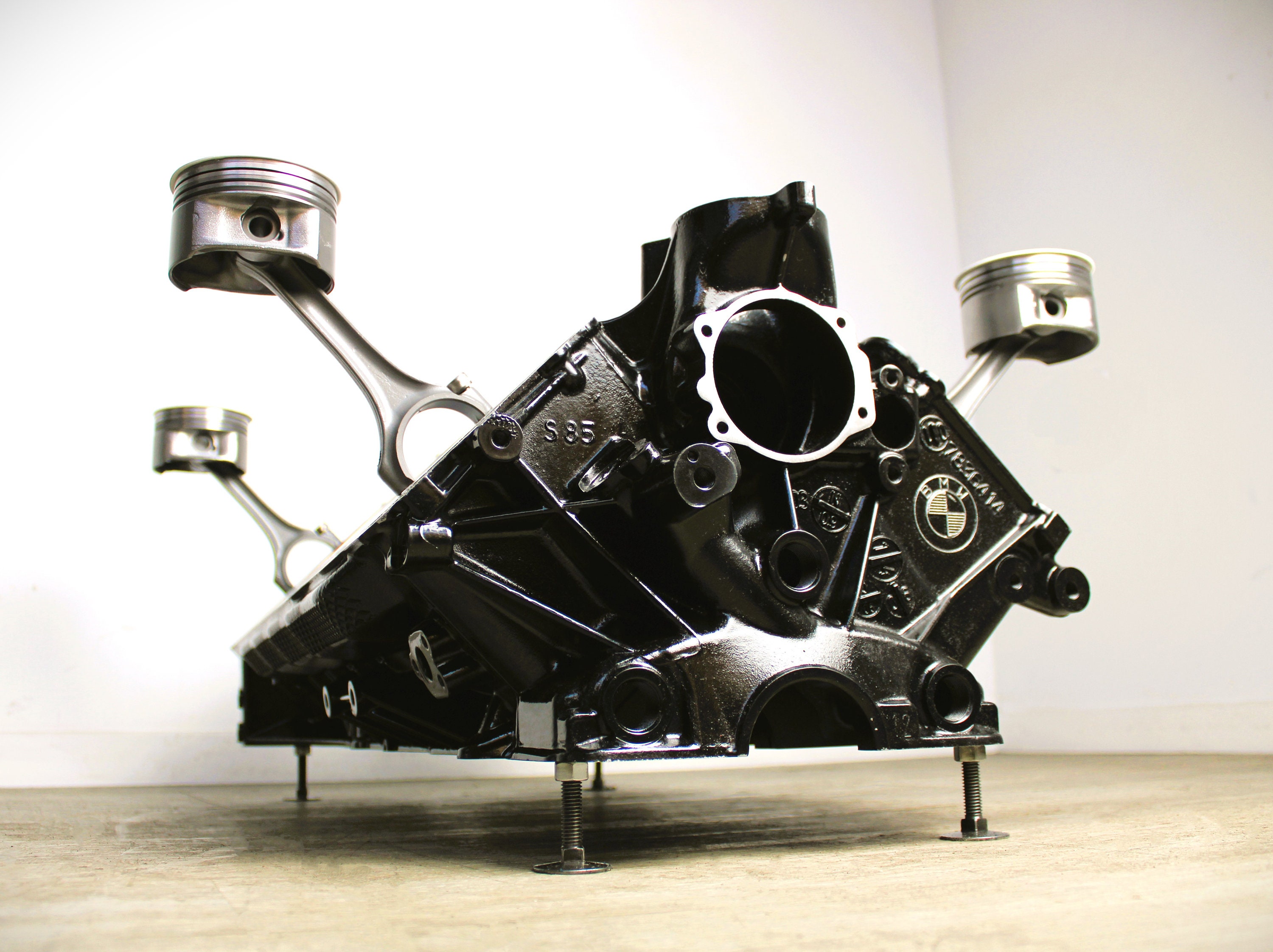 BMW M Series V10 Engine Block Coffee Table - Handmade Man Cave ...