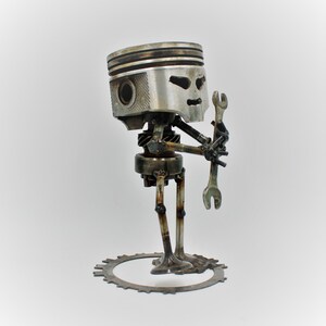 Piston Man Desk Statue - Customizable Automotive Art, Car Enthusiast ...