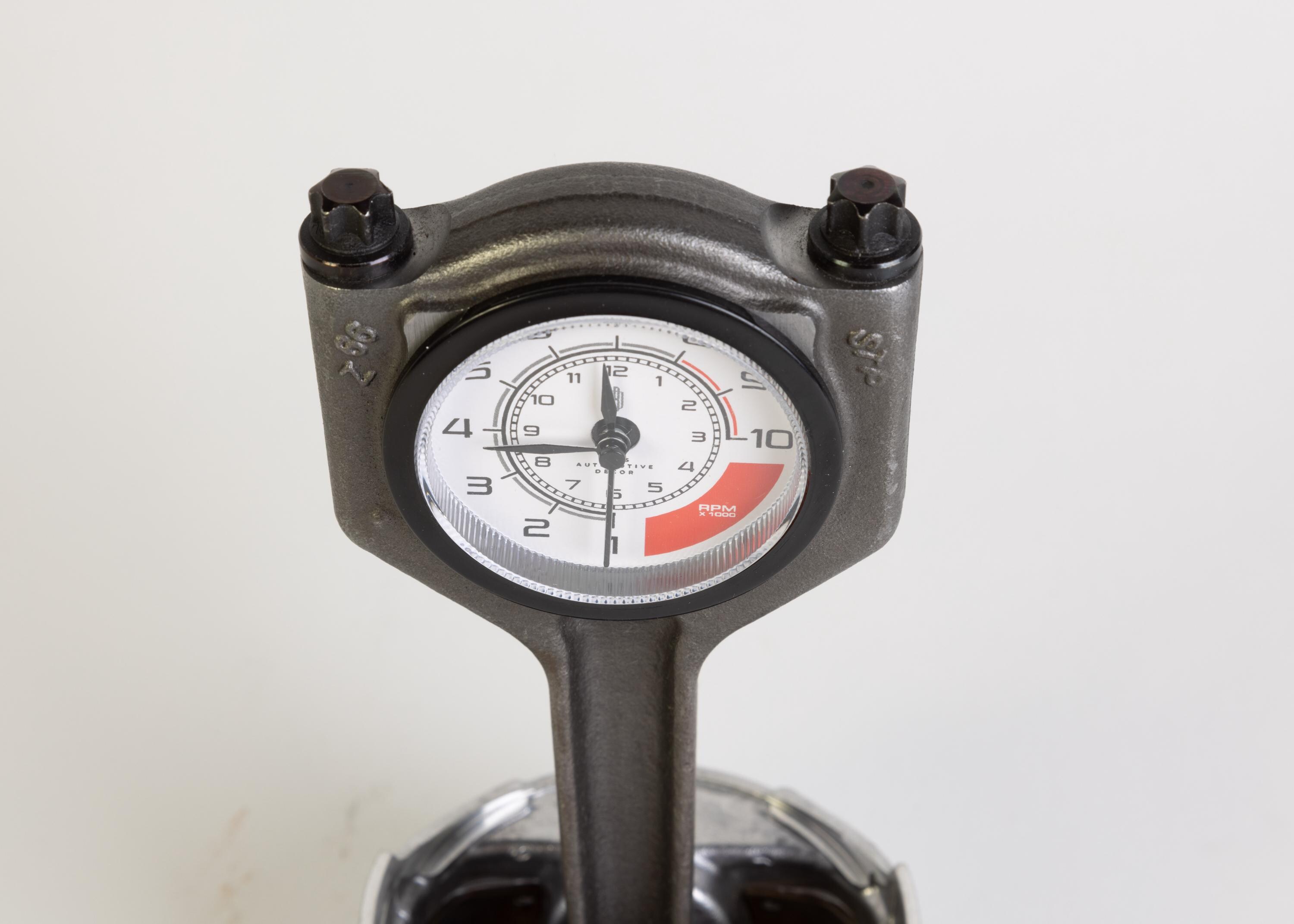 Piston Clock: White RPM Face - Car Enthusiast Gift, Automotive Decor - Etsy