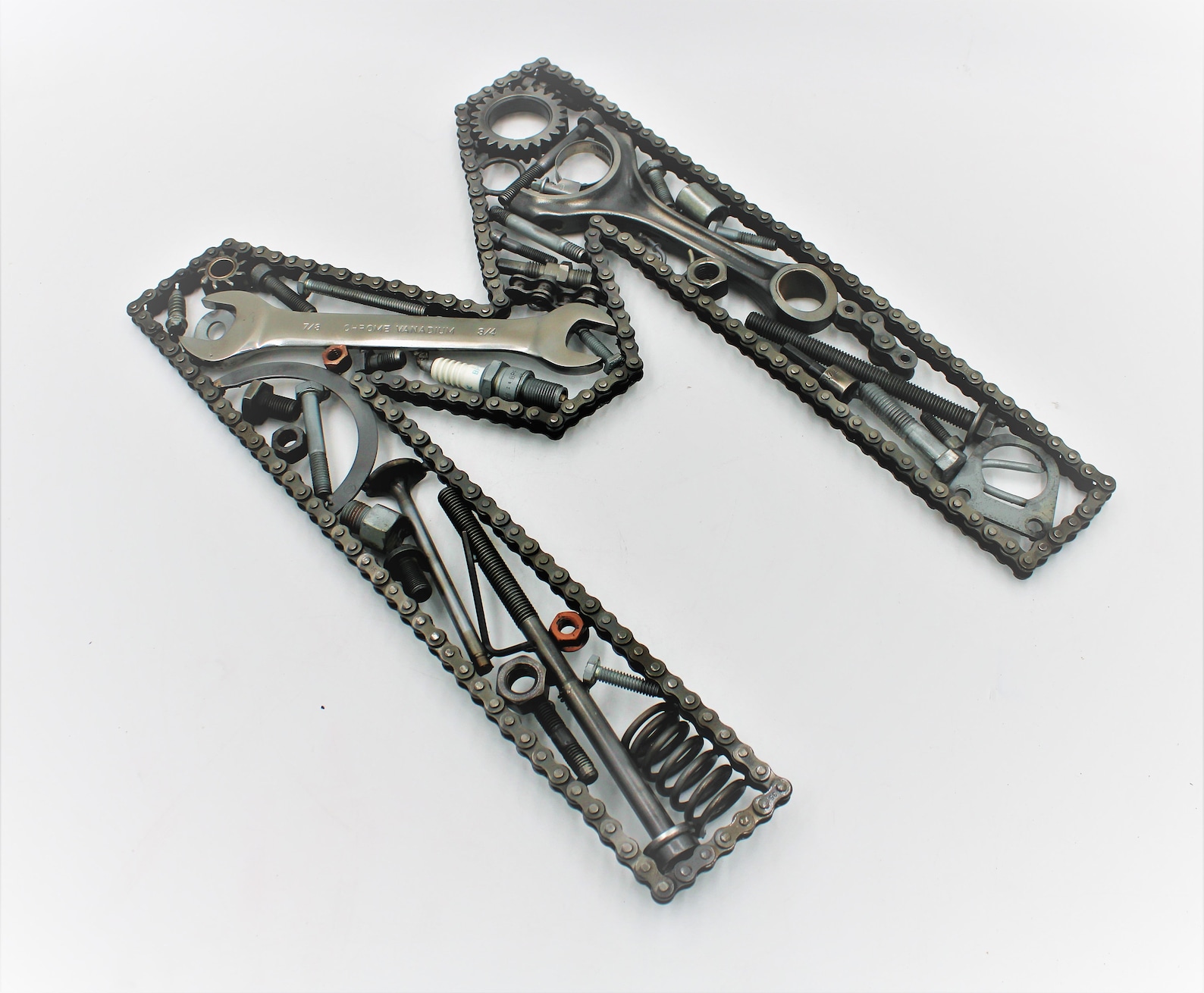 Car Part Letter M - Automotive Decor Made From Engine Parts - Etsy