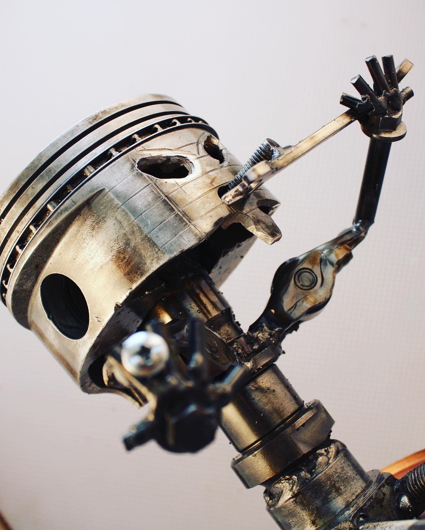 Gift Idea Piston Man Desk Art // Car Guys // Car Figurine // - Etsy Canada