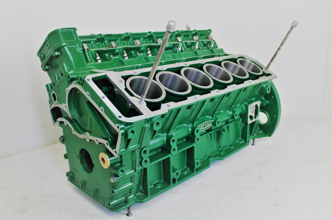 Jaguar V12 Engine Block Coffee Table British Racing Green Finish, Man ...