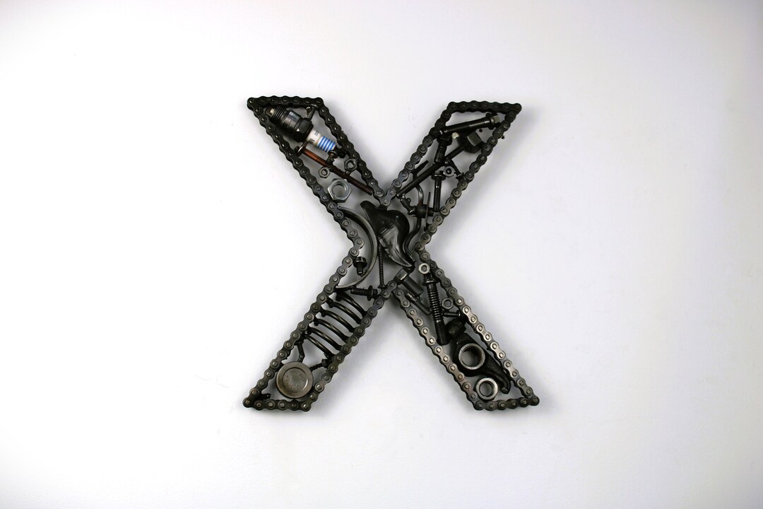 Car Part Letter X - Metal Initial Sign for Car Enthusiasts - Etsy
