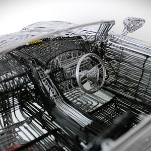 Handcrafted Porsche Carrera GT Wire Car Model - Showroom Collectible ...