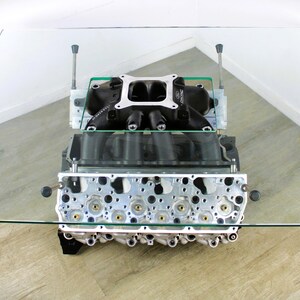 Ford FR9 NASCAR Engine Block Coffee Table Handcrafted Unique Automotive ...