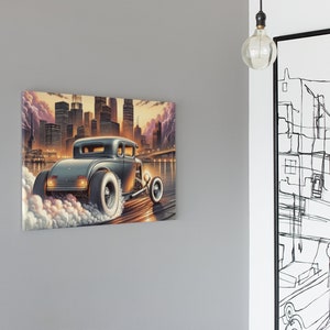 1932 Ford Hot Rod Canvas Art Print - Classic Automobile Decor, Car ...