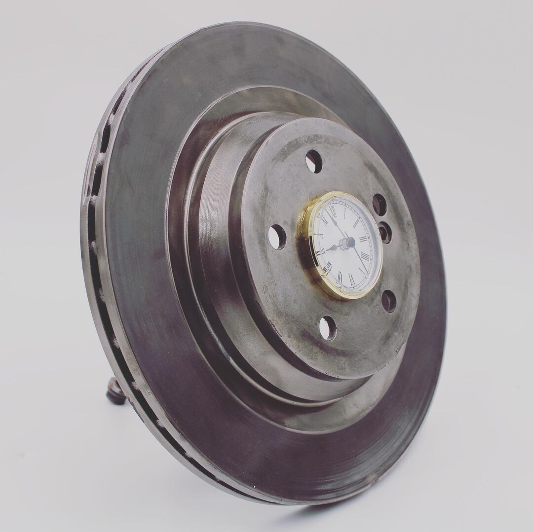 Brake Disc Clock - Mechanic Gift, Automotive Desk Clock, Steampunk ...