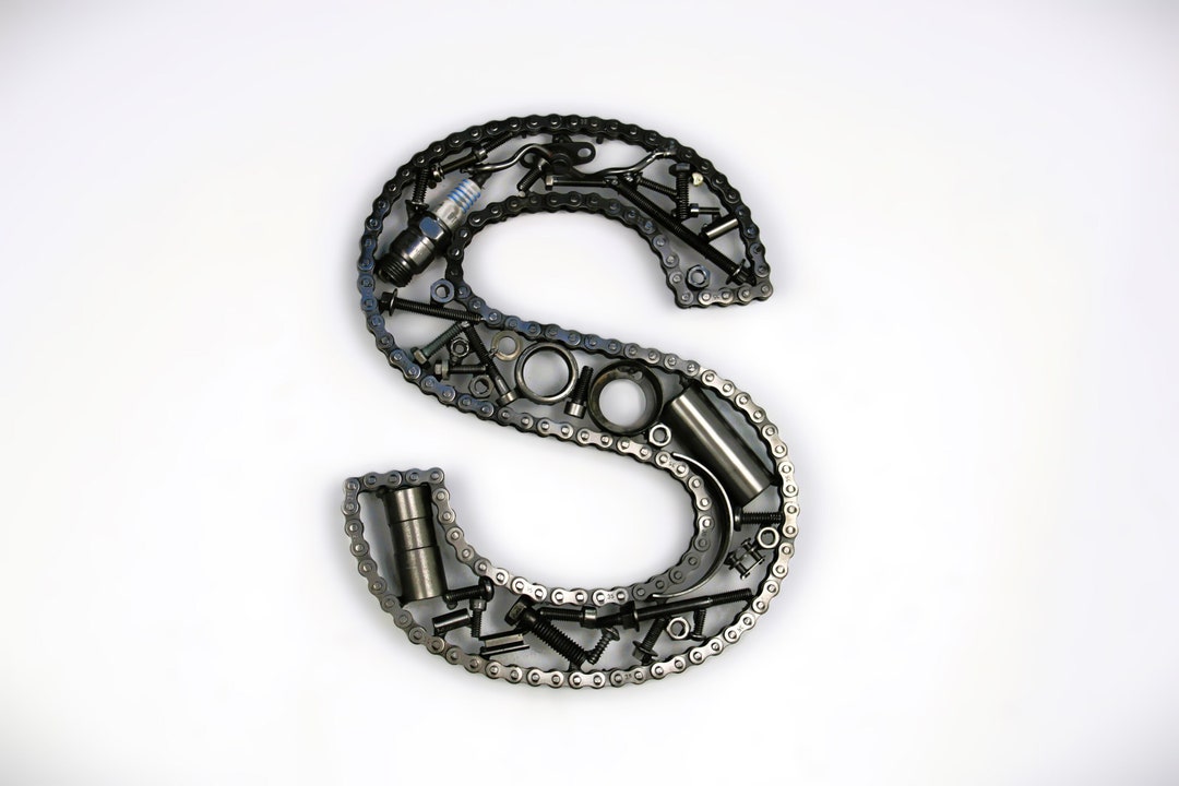Letter S - Custom Sculpture Made From Real Auto Parts - Etsy