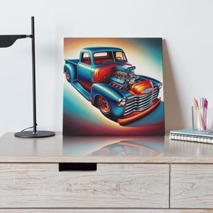 Chevy Truck Wall Art Colorful Automotive Decor for Car Enthusiasts - Etsy