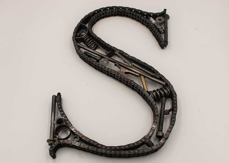 Car Part Letter M - Automotive Decor Made From Engine Parts - Etsy