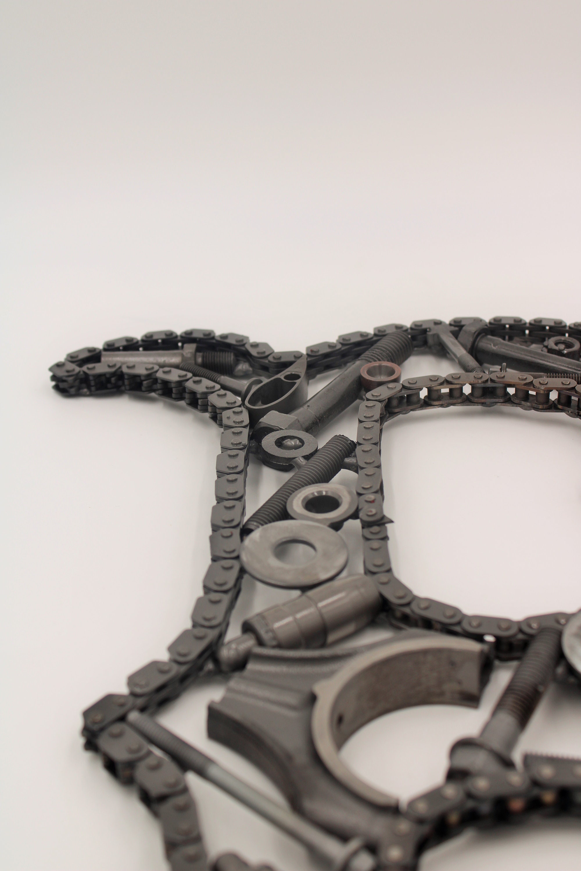 Car Part Letter D: Handmade Automotive Metal Art - Monogram Decor - Etsy