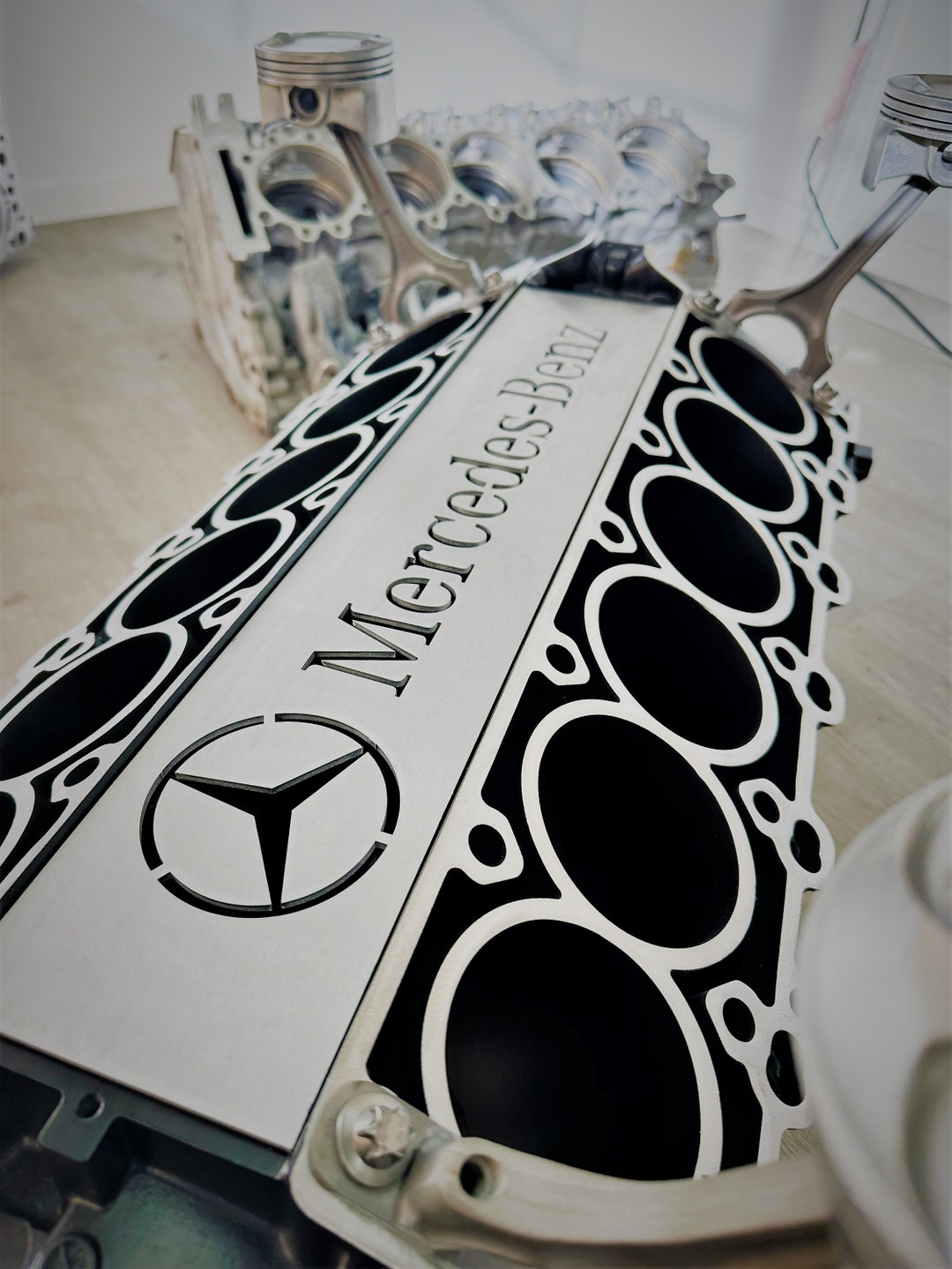 Mercedes V12 Engine Block Coffee Table - Gift for Car Lovers and Man ...
