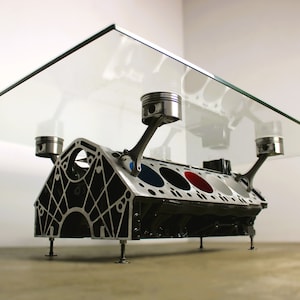 BMW M Series V10 Engine Block Coffee Table - Handmade Man Cave ...