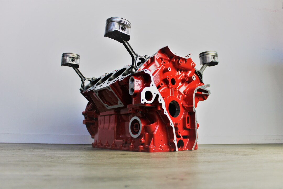 Ferrari Engine Block Coffee Table - Handcrafted Automotive Decor, Man ...