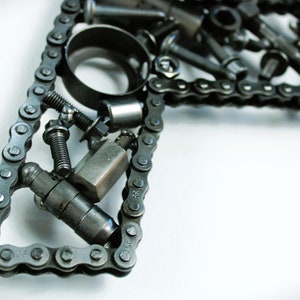 Car Part Letter A - Handmade Gift for Car Guys, Repurposed Garage Decor ...