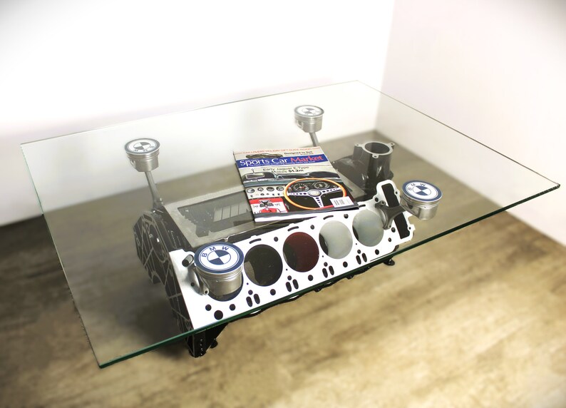 BMW M Series V10 Engine Block Coffee Table - Handmade Man Cave ...
