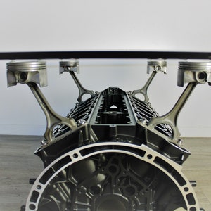 Mercedes V12 Engine Block Coffee Table - Unique Mercedes Benz Decor ...