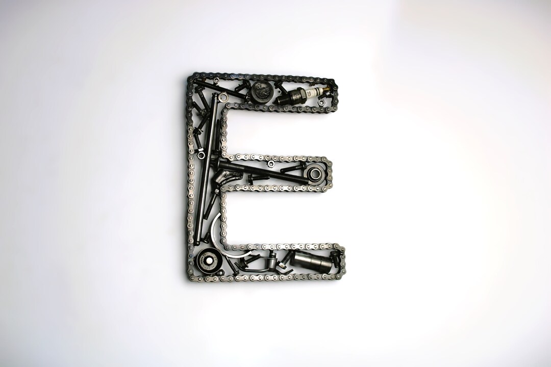 Car Part Letter E - Motorhead Gift, Unique Petrolhead Decor, Custom ...