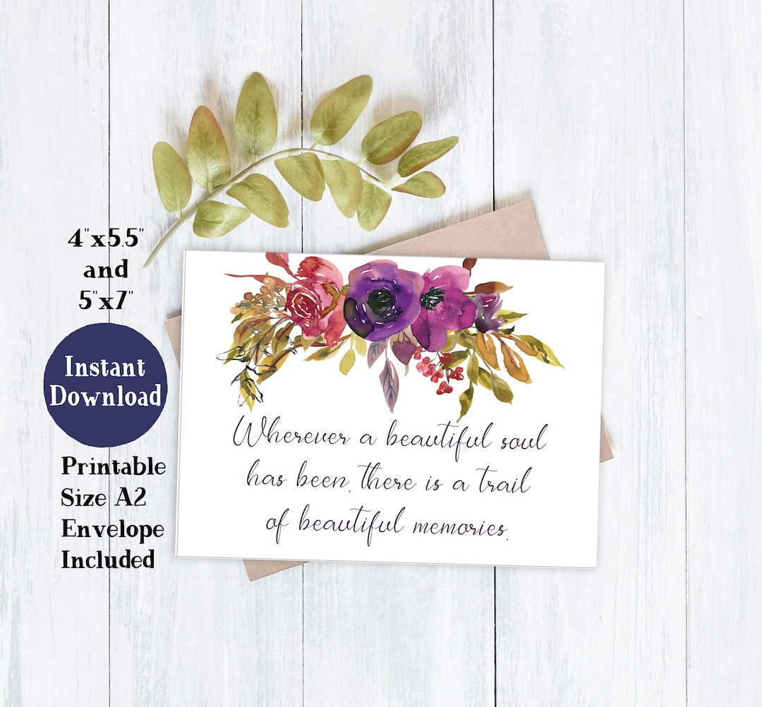 Printable Sympathy Card | Sympathy Cards Printable | Thinking of You ...