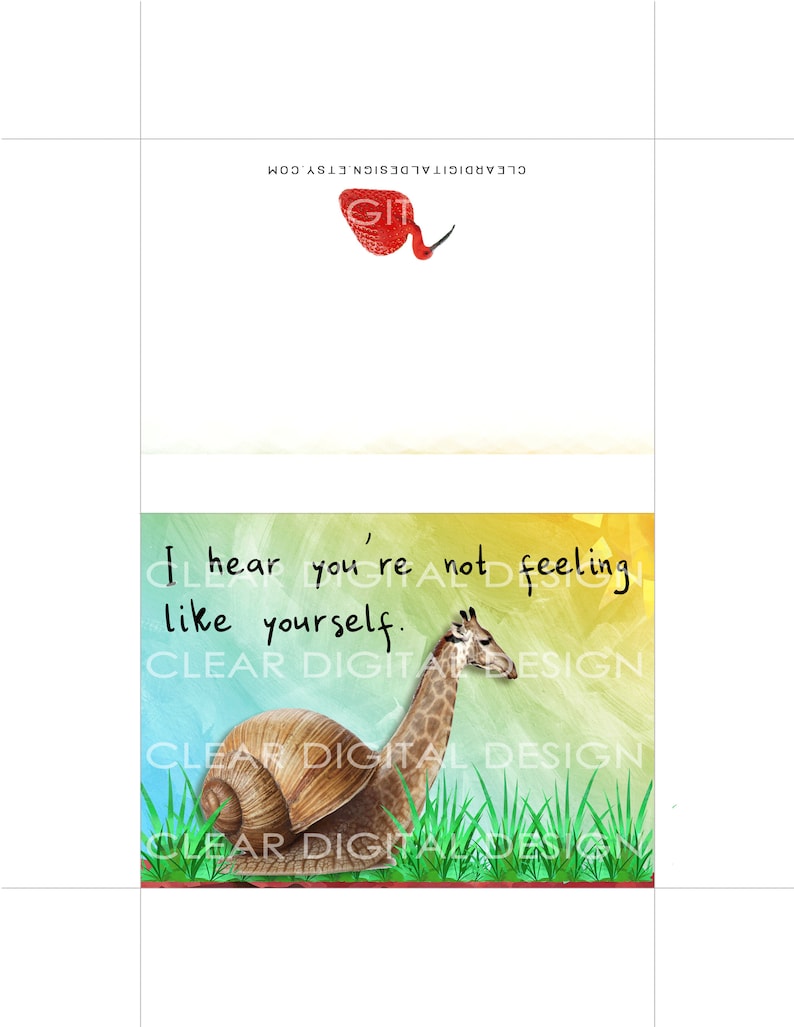 Printable Get Well Card Get Well Card Printable Get Well - Etsy