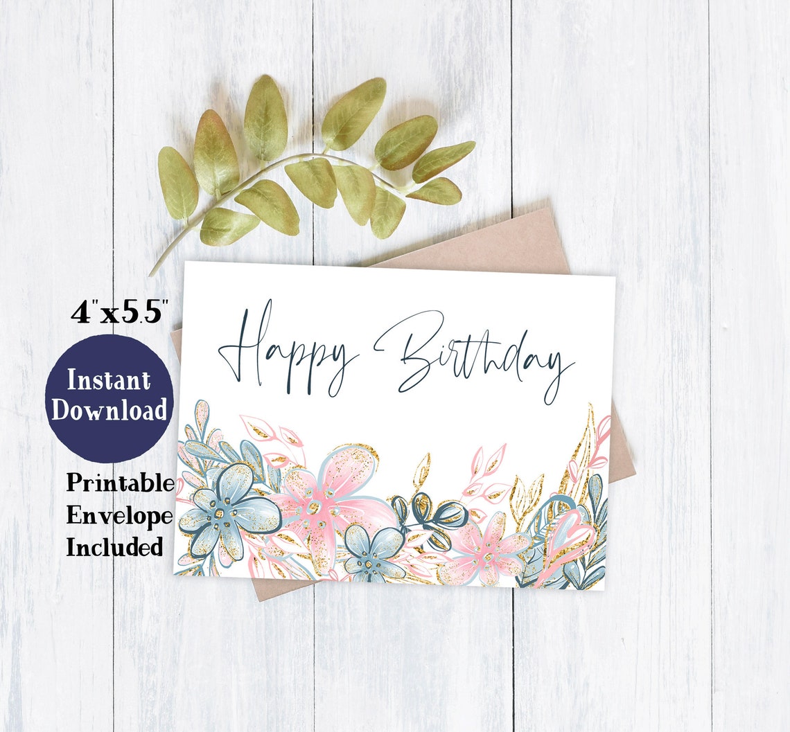 Printable Birthday Card Birthday Cards for Mom Birthday - Etsy