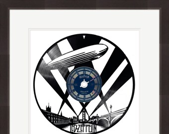 Led Zeppelin Vinyl Art Classic Rock Wall Decor Record Cutout - Etsy
