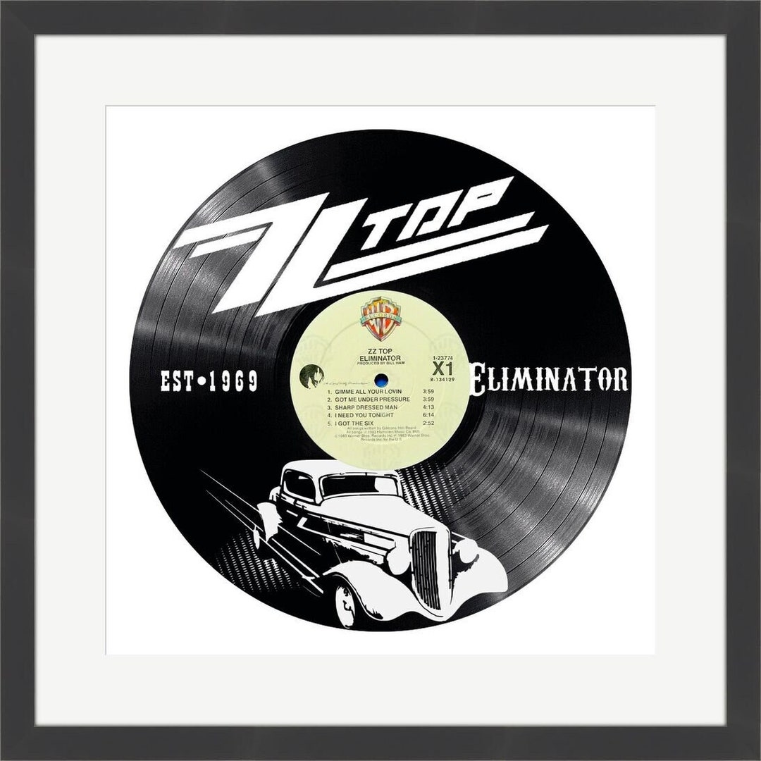 ZZ Top Vinyl Album Wall Art - Etsy