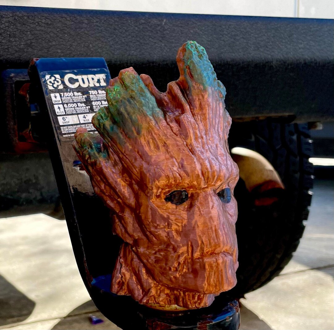 Groot Inspired Trailer Hitch Ball Cover Tow Ball Cap Sleeve 2 Flexible ...